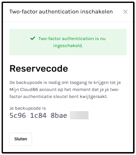 Mijn Cloud86: Inloggen en 2FA – Klantenservice - Cloud86